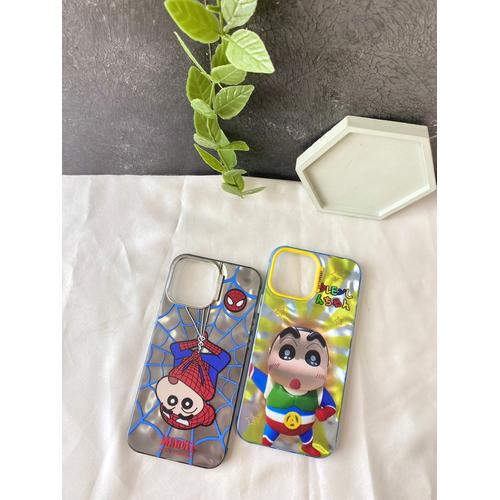 Promo CASING SHINCHAN PAHLAWAN BERTOPENG SPIDER IPHONE 11 12 13 14 PRO ...