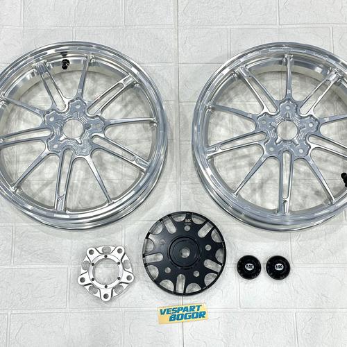 Jual Velg mk factory drag original vespa matic ring 12 - Silver - Kota ...