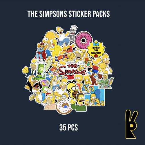 Jual The Simpsons Sticker Pack 35Pcs | Stiker Laptop Helm Instrumen ...