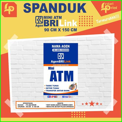 Jual SPANDUK BANNER MINI ATM BRILINK 90CM X 150CM | LESTARI PRINT ...