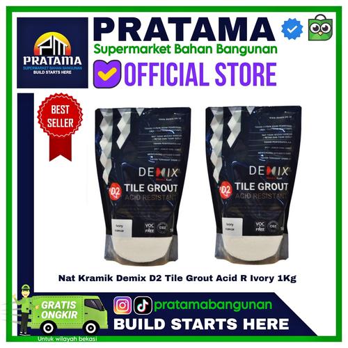 Jual NAT KRAMIK DEMIX D2 TILE GROUT ACID REPELLENT 1KG - PEACH - Kab ...