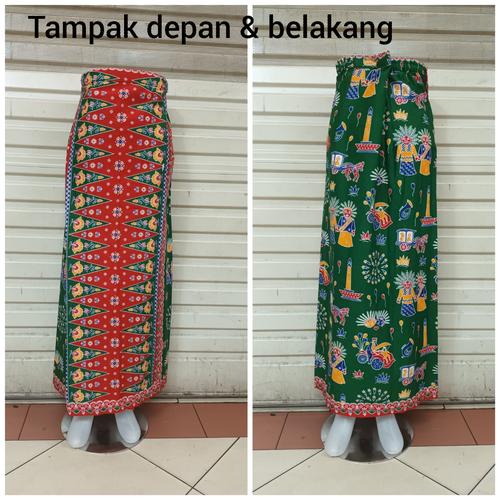 Jual rok tumpal pucuk rebung / rok tumpal dewasa / rok batik - Ungu ...
