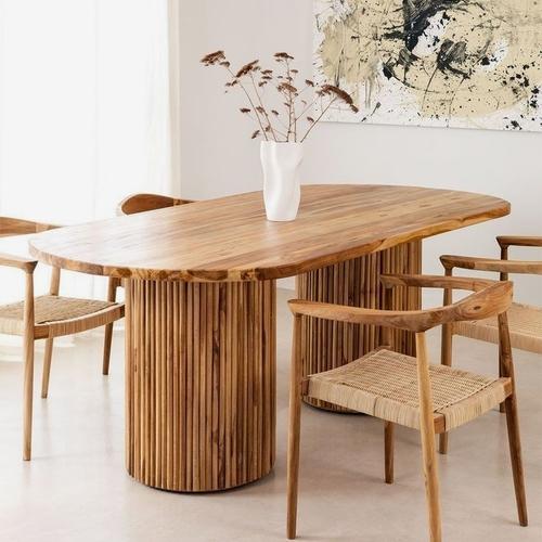 Jual DINING TABLE KAYU JATI SOLID - MEJA MAKAN JATI MINIMALIS MODERN ...