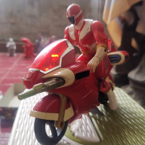 Jual power rangers lightspeed rescue red ranger and motorcycle motor ...