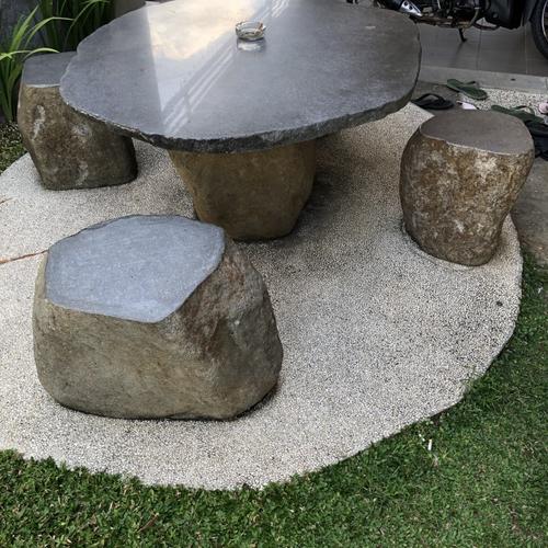 Jual Set meja batu alam + kursi - Kab. Tulungagung - Jaya Marble ...
