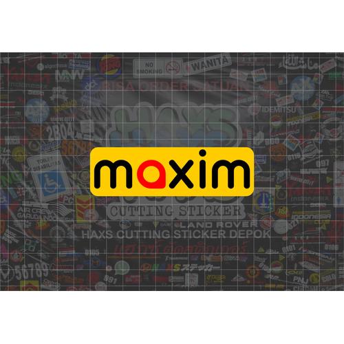 Jual Cutting Sticker Logo Maxim Ukuran 10 Cm Untuk Motor Mobil - Kota ...