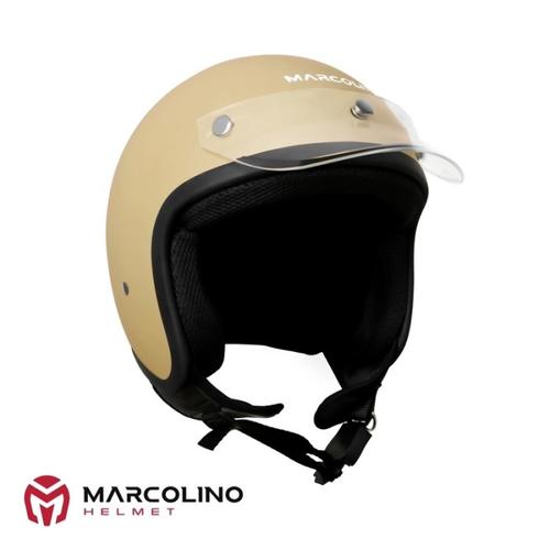 Jual Helm Bogo Retro Marcolino Mocca SNI PET Japan by JMC Helmet - S ...
