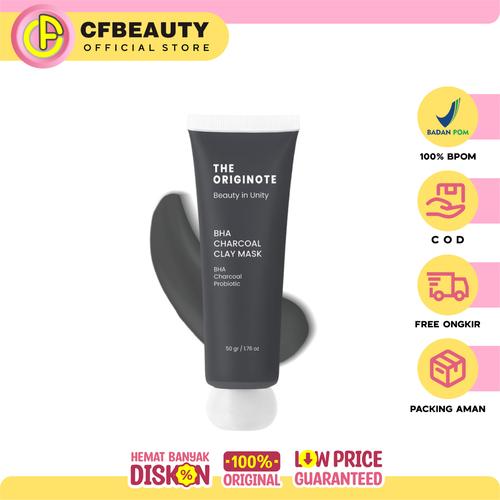 Jual The Originote BHA Charcoal Clay Mask - Masker Wajah Mud Mask - Kab ...