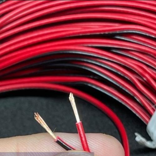 Jual kabel Doble awg 24 2 2x18 0,12mm 1meter kabel 2 jalur merah hitam ...
