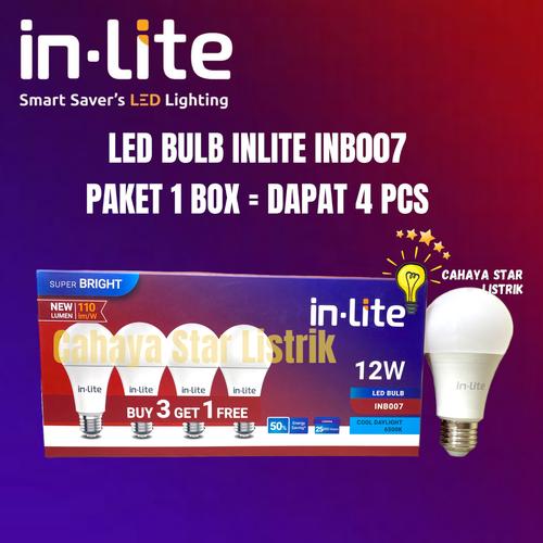 Jual INLITE / IN-LITE Led Bulb Bohlam 5W / 7W/ 9W / 12W / 15W - 3 ...