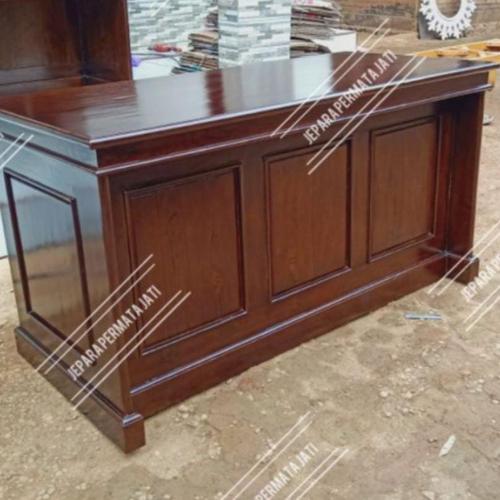 Jual Meja kantor minimalis jati laci 1 (meja pengadilan,meja kerja ...