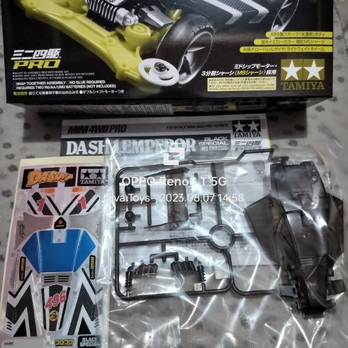 Jual Tamiya 95296 Bodi Body Dash 1 Emperor Black Special + Decal + Dus ...