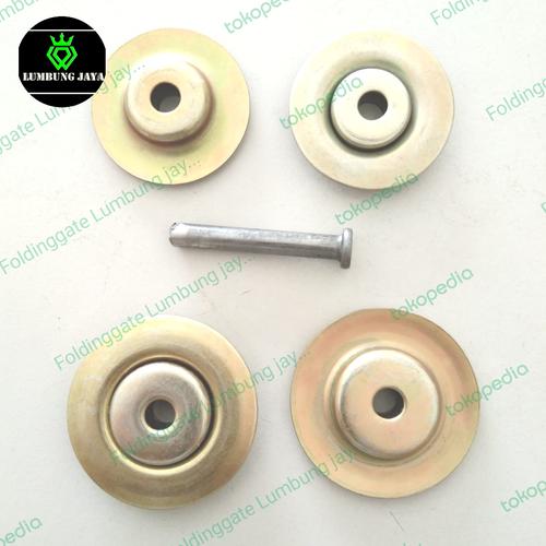 Jual Tutup bearing roda foldinggate +Pin Paku keling (Besi per set ...