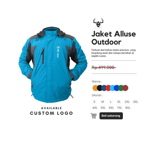 Jual Jaket Gunung Custom Design windproof windbreaker taslan waterproof ...