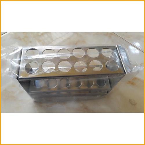 Jual Rak tabung reaksi steanless 12 lubang rak tabung reaksi steanles ...
