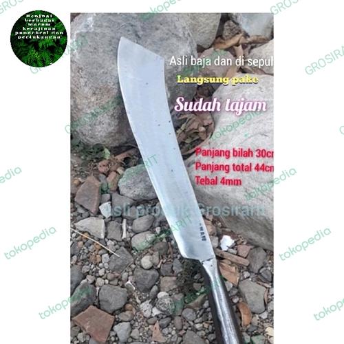 Jual parang baja asli bendo bedok pisau daging dan tulang belah klapa ...