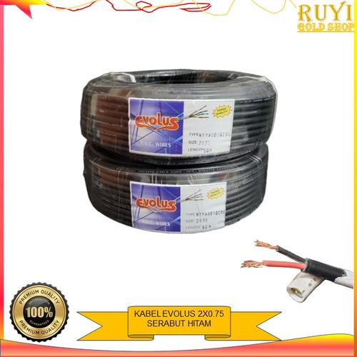 Jual Kabel Listrik Serabut 2x0.75 Hitam Putih NYYHYO Evolus Serabut - Hitam - Jakarta Utara ...