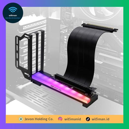 Jual EZDIY ARGB Vertical GPU Mount PCIe Gen 3.0 Riser VGA RTX Gen3 ...