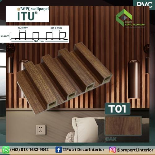 Jual wpc wallpanel ITU type T01 - uk. 16,8cm x 2,95m tebal 24mm ...