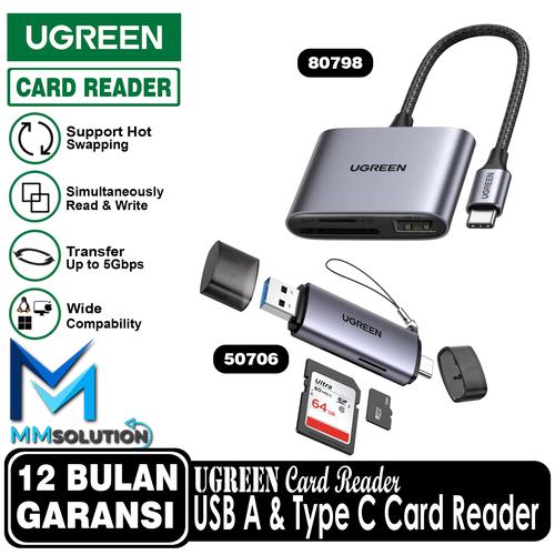 Jual UGREEN Card Reader USB TYPE C / USB A 3.0 To USB 3.0 SD/TF Card ...