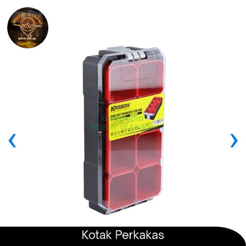 Jual Krisbow Tool Box Kotak Perkakas Organizer Heavy Duty 6 Sekat 6 ...