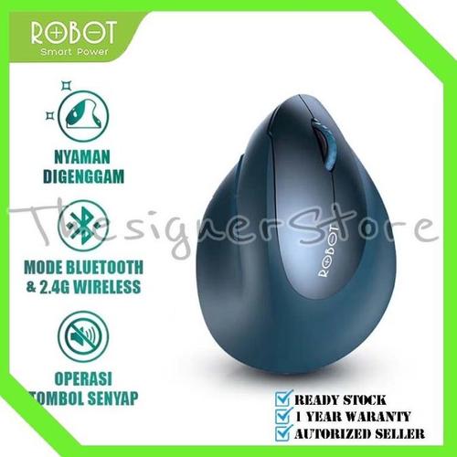 Jual Robot Guru Master 1 Vertical Mouse Dual Mode Wireless Bluetooth ...