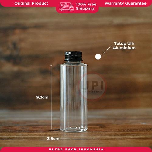 Jual BOTOL PET RF 100ML CLEAR & TUTUP ULIR ALUMINIUM HITAM - Kota ...
