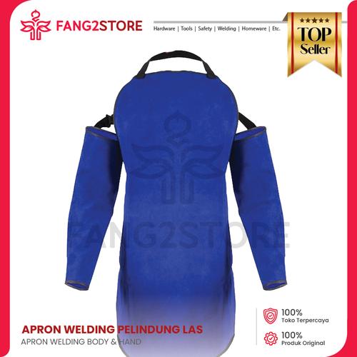 Jual Apron Las Celemek Kulit Welding Leather Dada Tangan Lengan ...