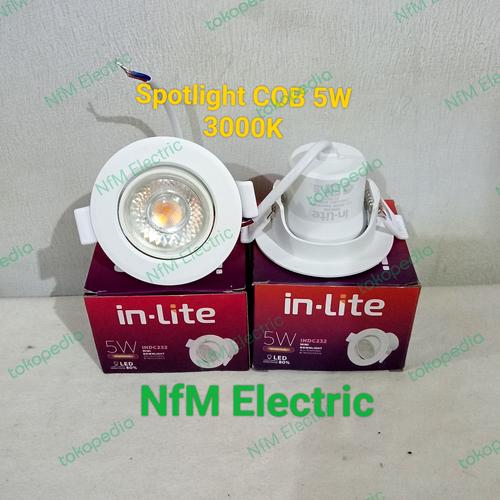 Jual Lampu sorot Plafon Spotlight Inlite COB 5W Inbow / Lampu Spot ...