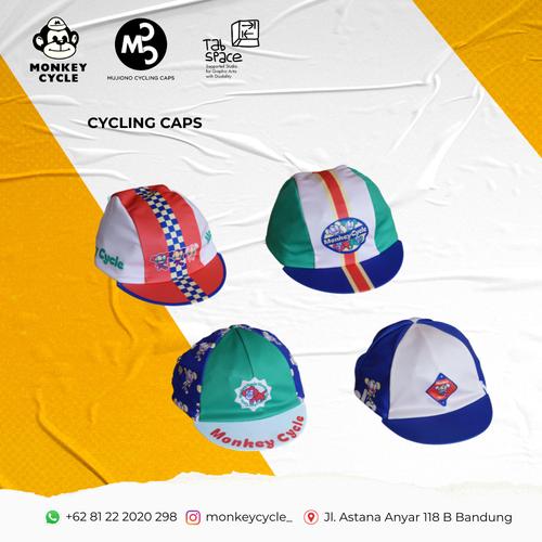 Jual Monkey Cycle X Mujiono MCC X Tab Space Cycling Caps - Green , M ...