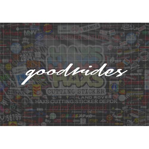 Jual Cutting Sticker Goodrides Ukuran 15 Cm - Putih - Kota Depok - Haxs ...