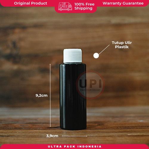 Jual BOTOL PET RF 100ML HITAM & TUTUP ULIR PLASTIK GARIS PUTIH - Kota Tangerang - ULTRA PACK ...