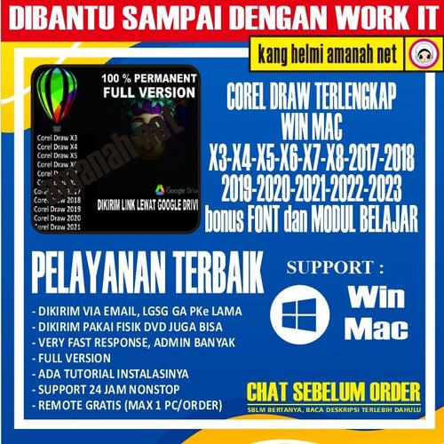 Promo CorelDraw WIN MAC versi lama dan terbaru versi - NON DVD MAC ...