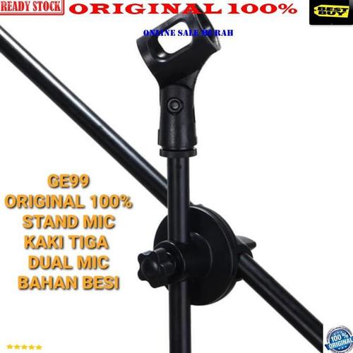Jual G99 Original 100% Stand Mic Besi Tiang Mik Kaki Tiga Tripod Holder ...