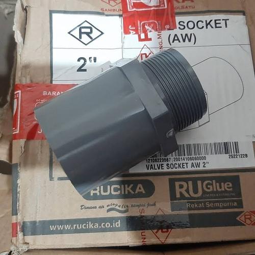 Jual sok sambung pipa aw Rucika drat luar socket 2" 2inch sdl - Kota ...