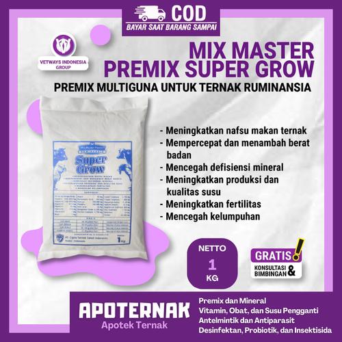 Jual PREMIX SUPER GROW 1kg | Suplemen Penggemuk Dan Peningkat Produksi Susu - Kota Surabaya ...