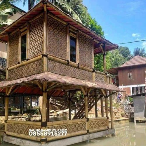 Jual GAZEBO SAUNG BAMBU 2 LANTAI TOP BAMBU - Kab. Bogor - Harry Bamboo ...