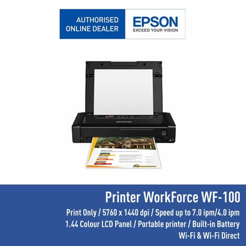 Promo Printer EPSON WF-100 EPSON WF100 EPSON WF 100 Portable Garansi ...
