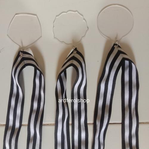 Jual Medali Mendali Piagam Medali Akrilik Bulat Insert Paper Plus Tali ...