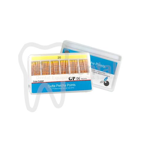 Jual Dental gutta percha no 20 taper 6% guttap 20 06 obturasi VDW 60pcs ...