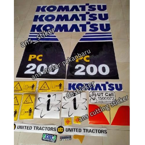 Jual Sticker Excavator / Stiker Alat Berat Komatsu PC 200-8 MO - Kota ...