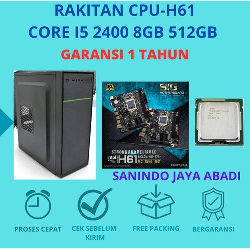 Jual PC RAKITAN CPU RAKITAN INTEL CORE I5 2400 8GB HDD 500GB SSD 512GB - 4GB, HDD 500GB ...