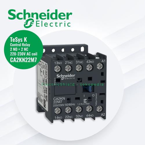 Jual CA2KN22M7 - TeSys K control relay 2NO + 2NC 220-230V AC coil ...