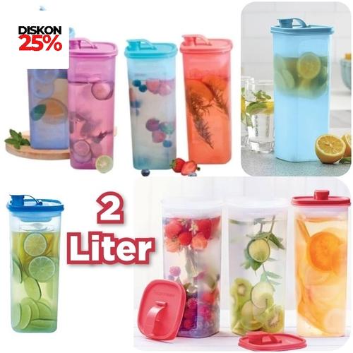 Jual Tupperware Original Pitcher Teko Infused Water Jug Set - 2 LITER ...