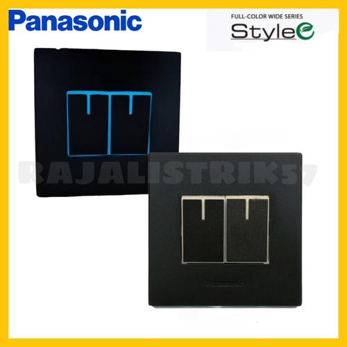 Jual Saklar sakelar seri ganda Panasonic Hitam StyleE Seri Hotel ...