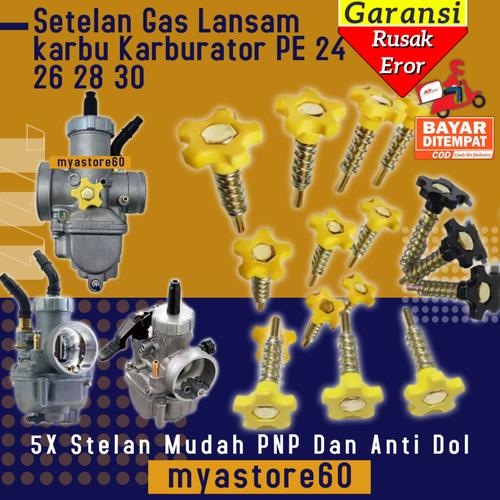 Jual Stelan Gas Stasioner Langsam Karburator PE NSR 24 26 28 30 MUDAH SET - PE 24 - Kab. Bekasi ...