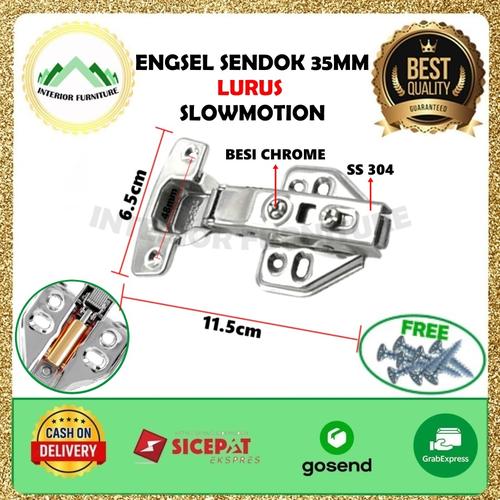 Jual Engsel Slow Motion 35mm Sendok Stainles lurus/1/2 bengkok/Full ...