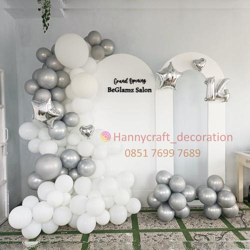 Jual jasa dekorasi balon backdrop ultah aqiqah lamaran 2x2 m ulang ...