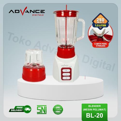 Promo Advance BL-20 Blender Kaca Listrik Kapasitas 1.2 Liter Kecepatan - Kab. Karawang - Advance ...