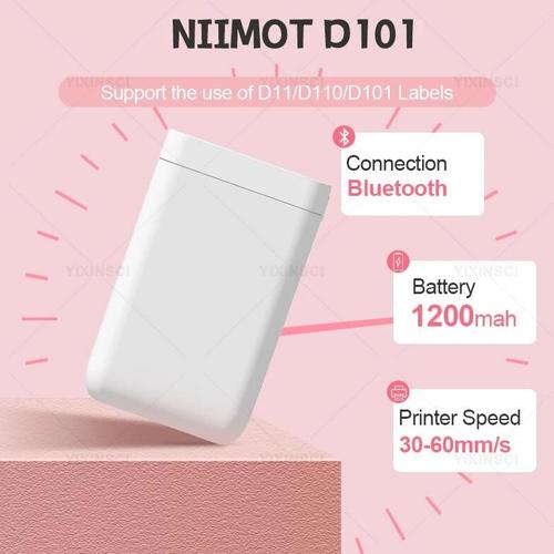 Jual New Nimbot D101 Pocket Label Sticker Maker Printer Mini Mobile ...
